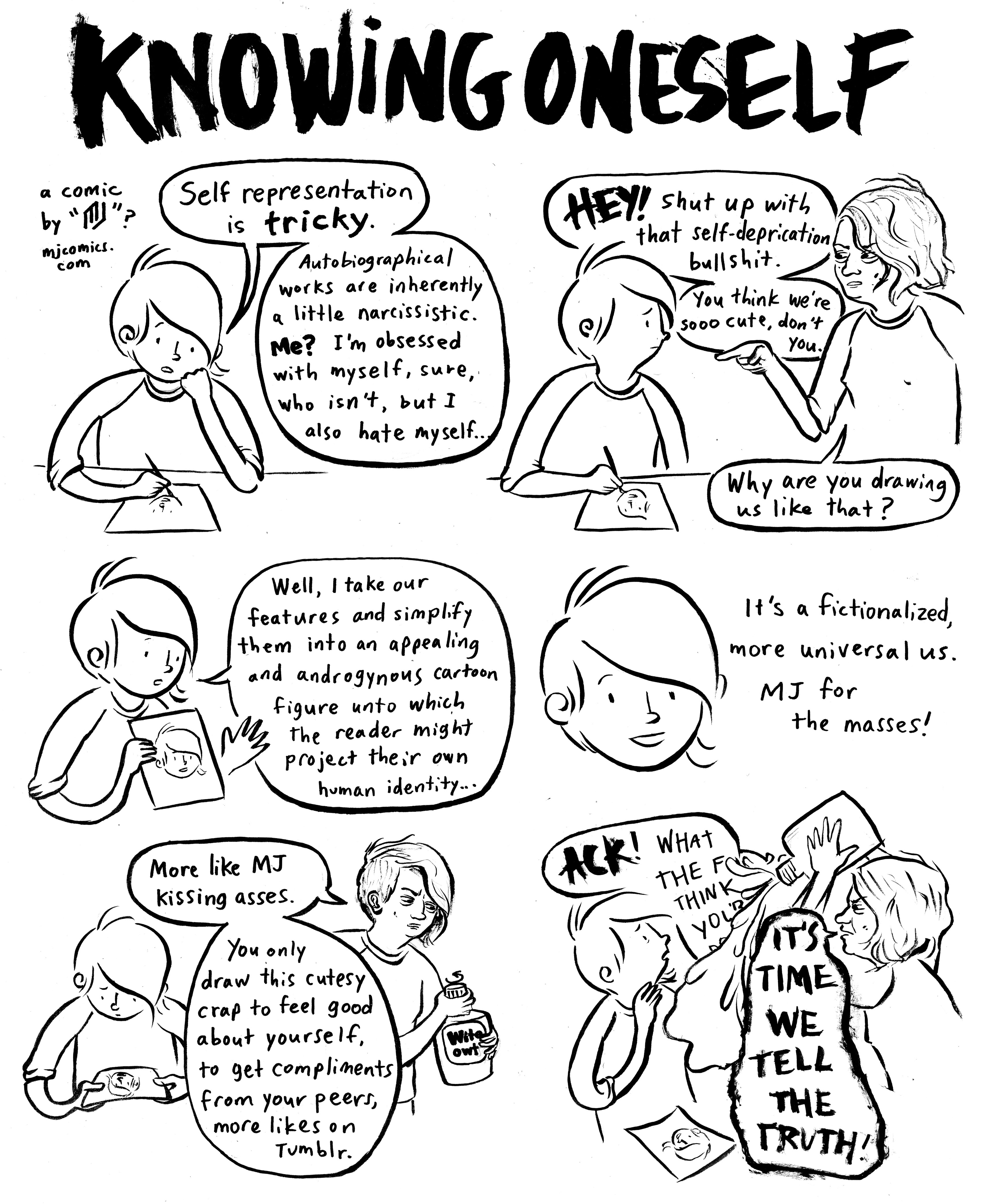 Knowing Oneself / (I’ll Never) page 1 of 3 | mjcomics.com Knowing Oneself / (I’ll Never) page 1 of 3 | mjcomics.com